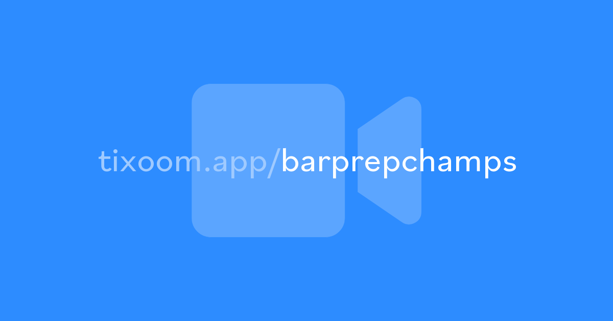 Bar Prep Champs tickets powered by Tixoom